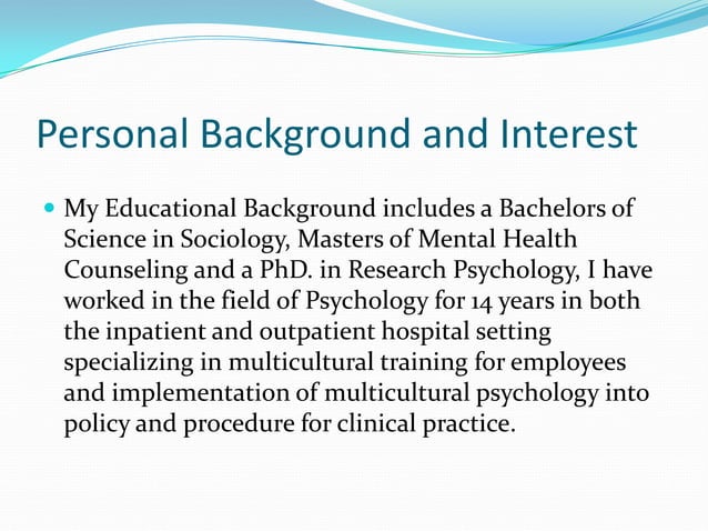 Introduction to multicultural psychology | PPTX
