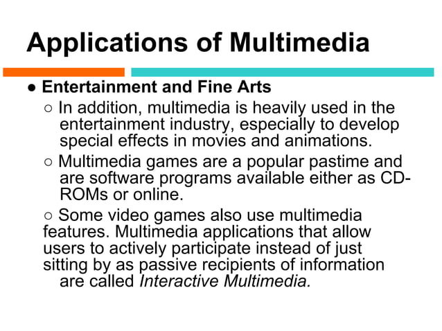 Introduction to multimedia | PPT