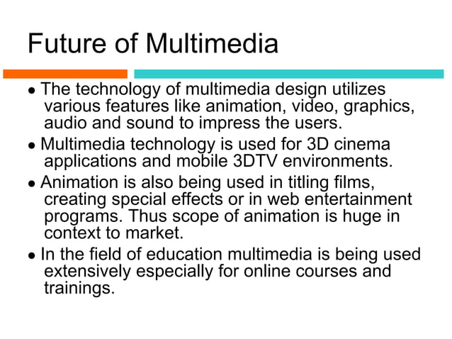 Introduction to multimedia | PPT