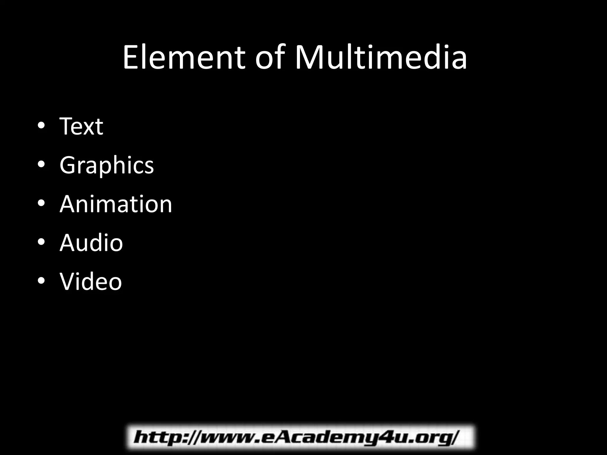 Introduction to multimedia | PPT