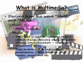 INTRODUCTION TO MULTIMEDIA | PPTX