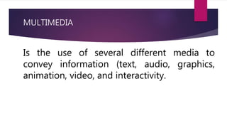 Introduction to multimedia | PPTX