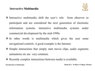 Introduction to multimedia | PDF