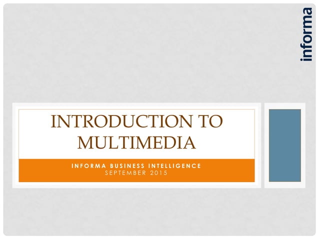 Introduction to Multimedia | PPT