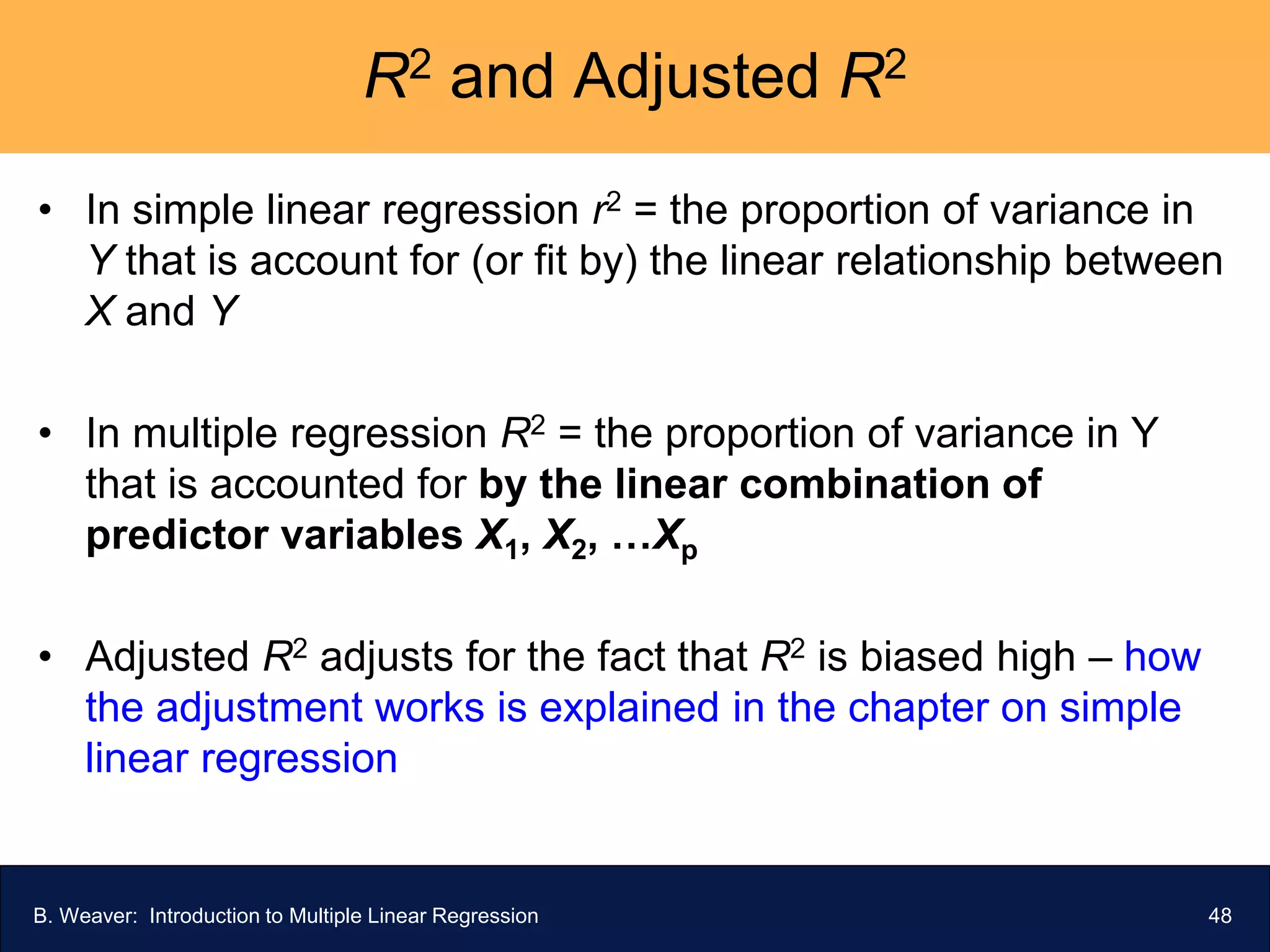 Introduction to Multiple Linear Regression.pptx | Resume Writing and Advice | Job Search