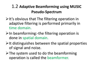 Introduction to multiple signal classifier (music) | PPTX