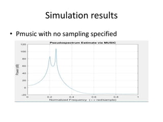 Introduction to multiple signal classifier (music) | PPTX
