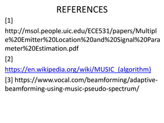 Introduction to multiple signal classifier (music) | PPTX
