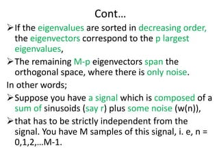 Introduction to multiple signal classifier (music) | PPTX