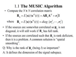 Introduction to multiple signal classifier (music) | PPTX