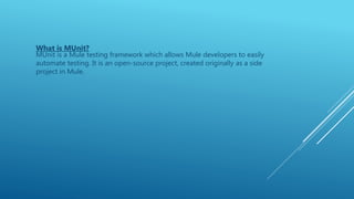 Introduction to munit | PPTX