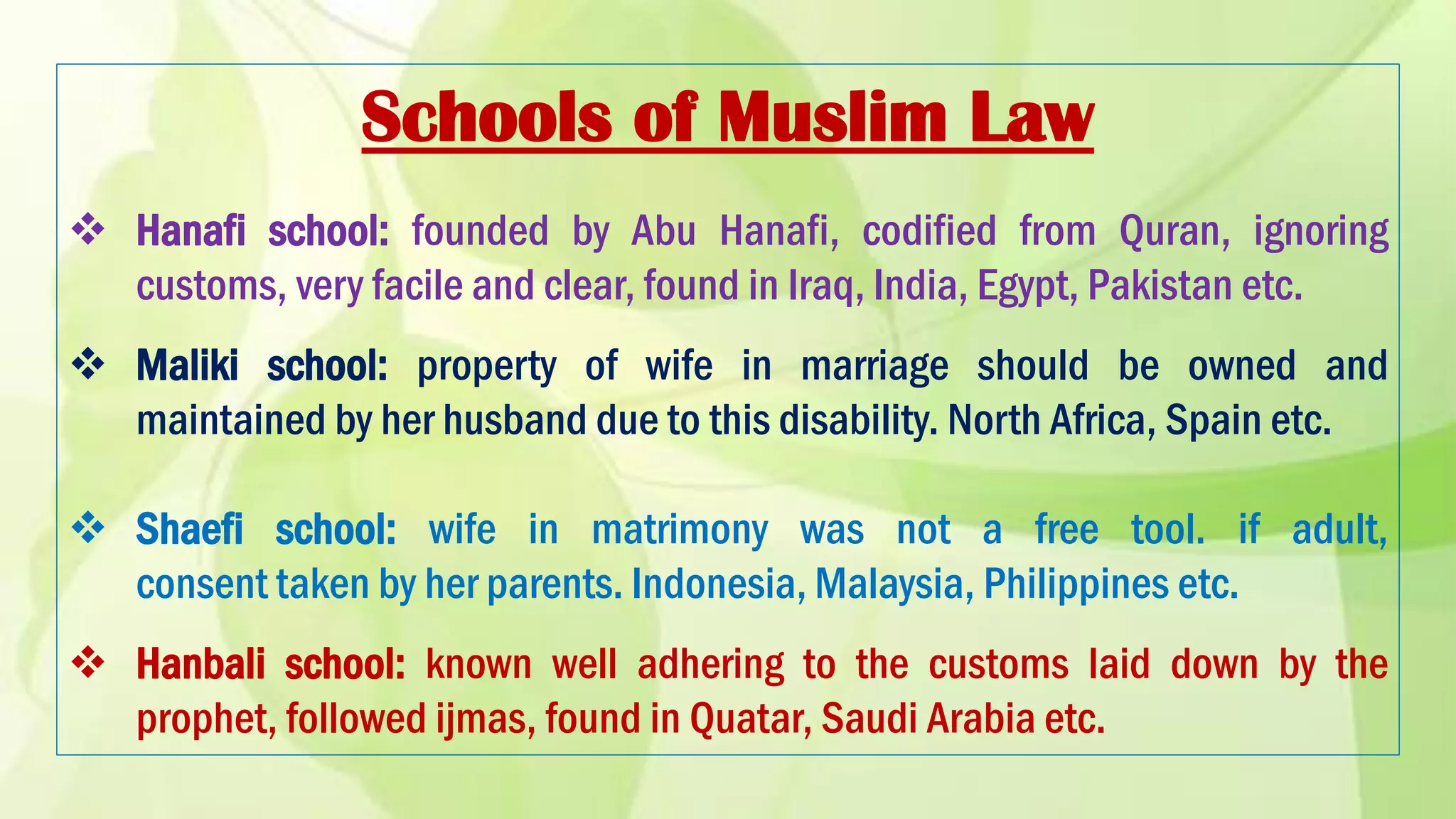 Introduction to muslim law, lec 01 | PDF