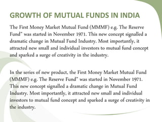 Introduction to mutual fund | PPTX