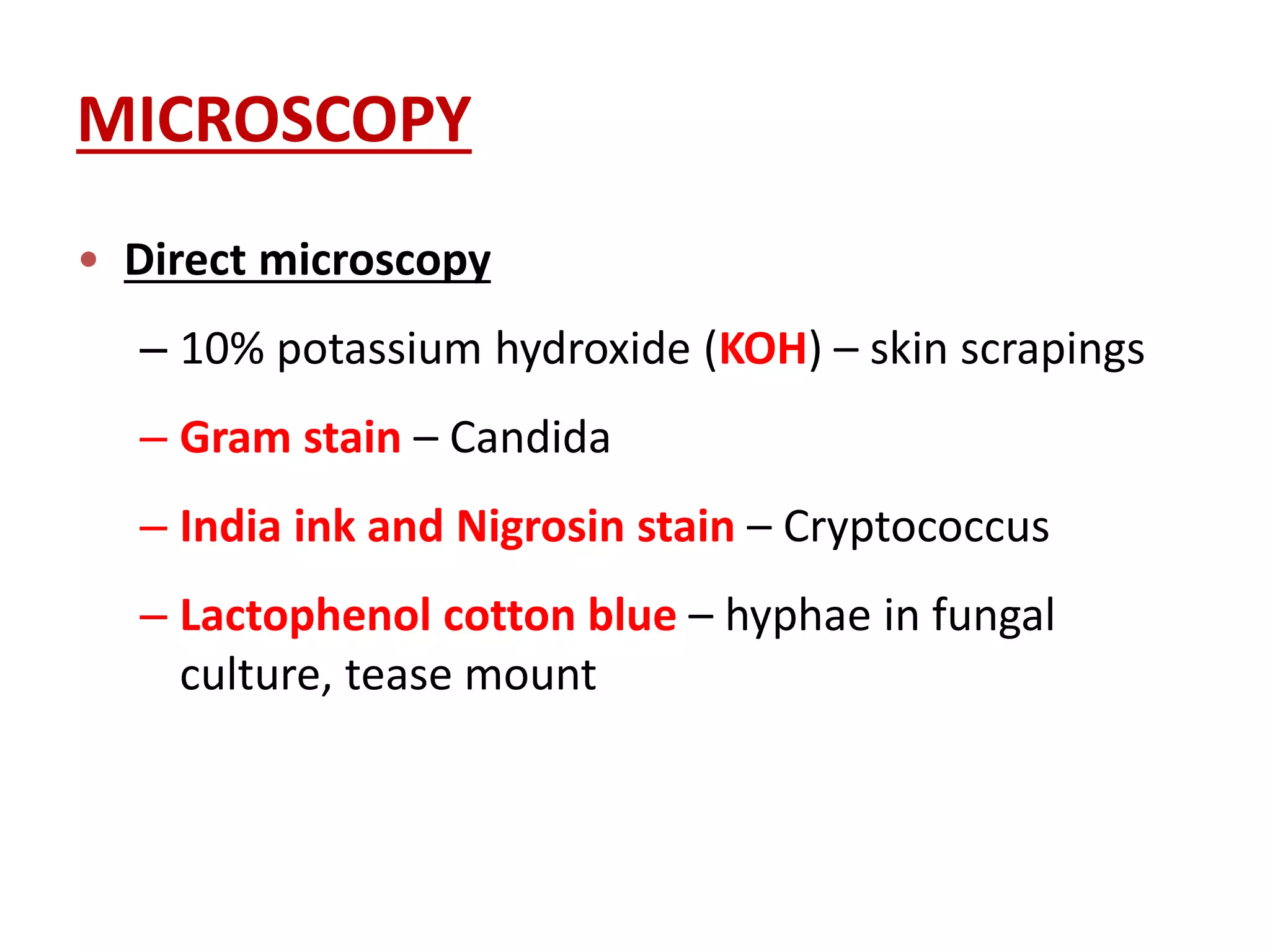 Introduction to mycology & superficial mycoses | PPTX