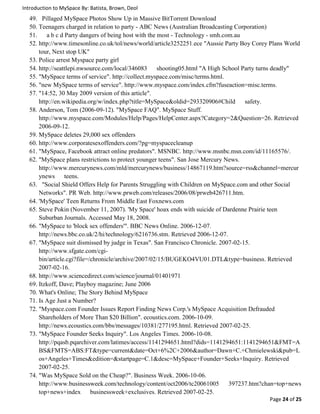 Introduction To My Space Batista, Brown, Deol | PDF