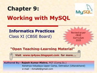 Introduction to MySQL and introduction to basic queries | PPT