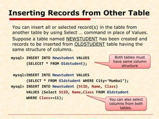 Introduction to MySQL and introduction to basic queries | PPT