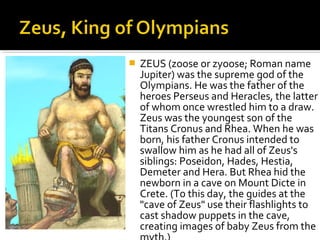 Introduction to mythology greeks | PPT