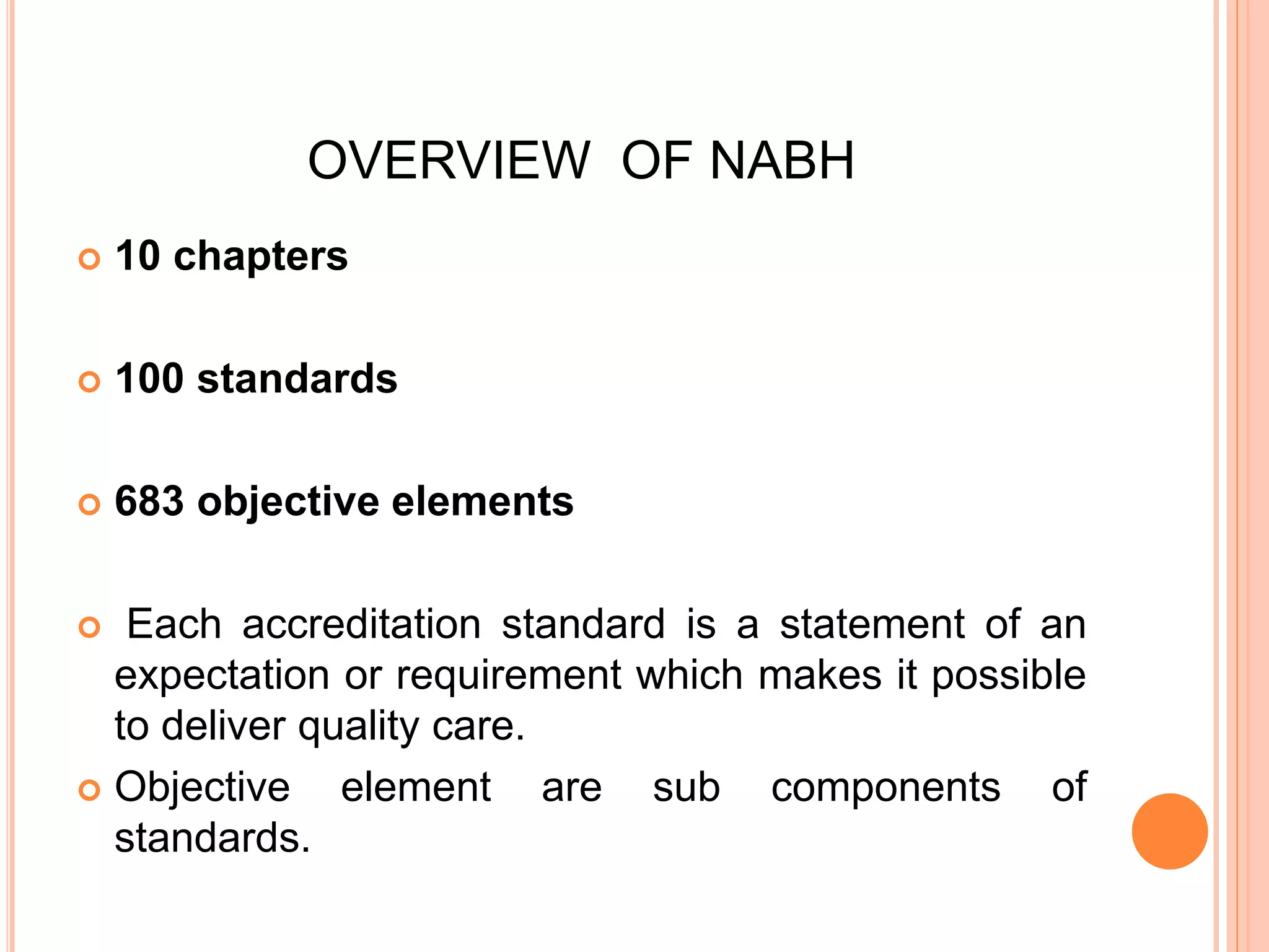 Introduction to NABH - Nursing Excellence | PPTX