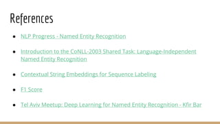 Introduction to Named Entity Recognition | PPTX | Artificial Intelligence | Technology & Computing