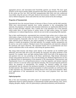 Introduction to nanomaterials | PDF