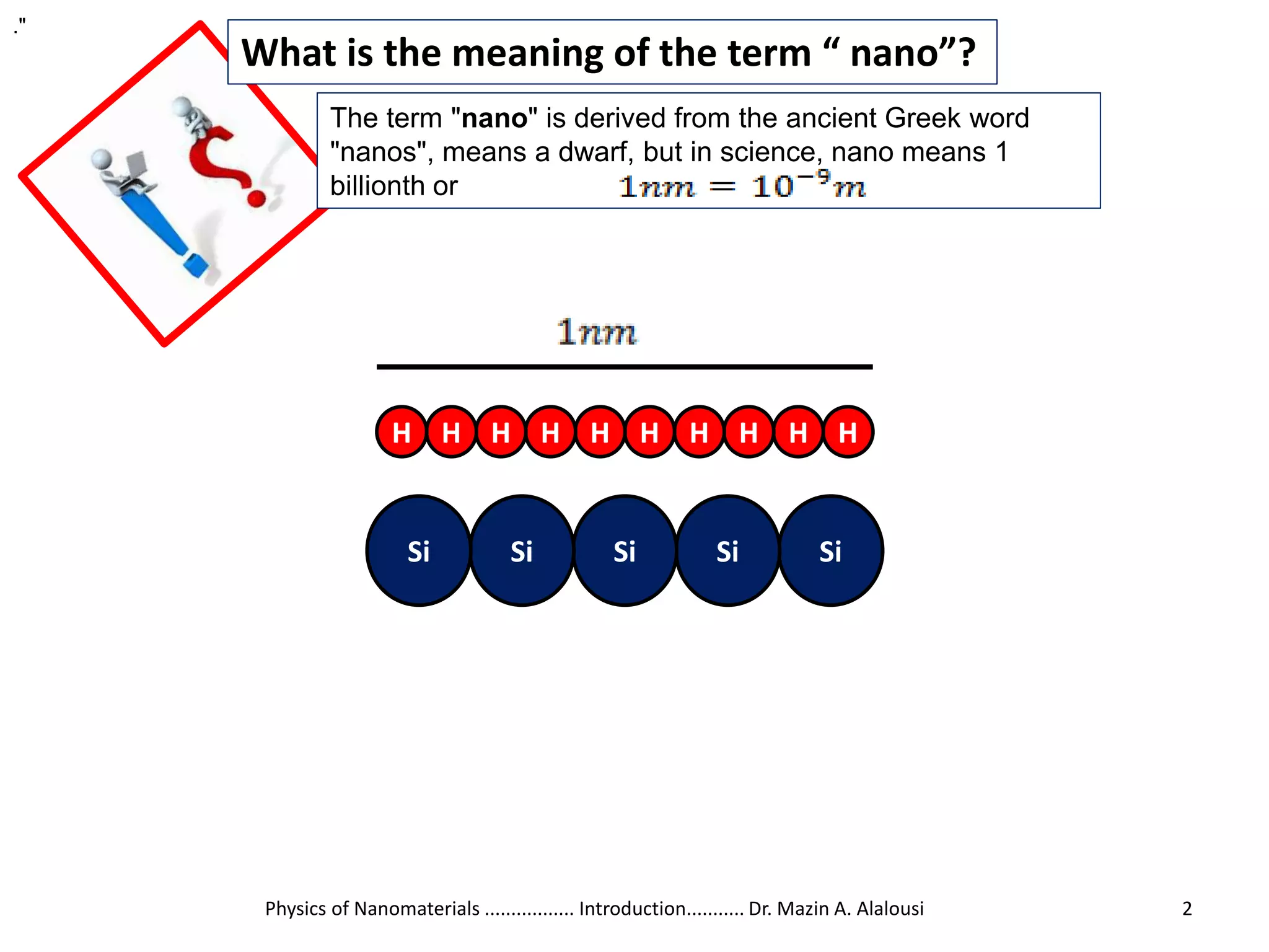 Introduction to nanoscience and nanomaterials in nature | PPTX