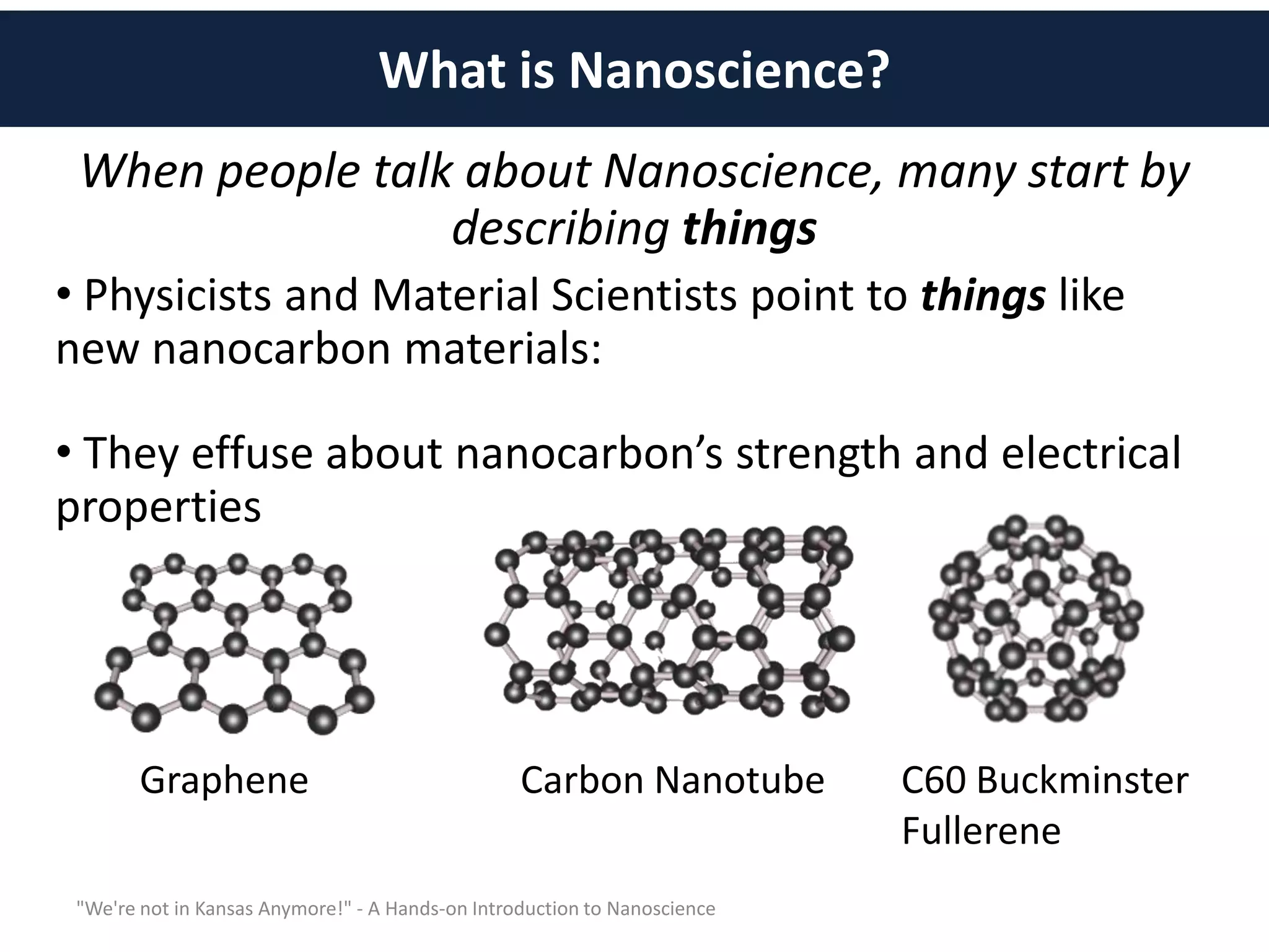 Introduction to nanoscience and nanotechnology | PPTX
