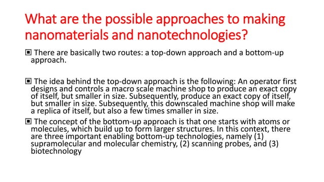 Introduction to Nanoscience and Nanotechnology.pptx | Physics | Science