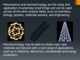 Introduction to nanotechnology | PPT | Chemistry | Science
