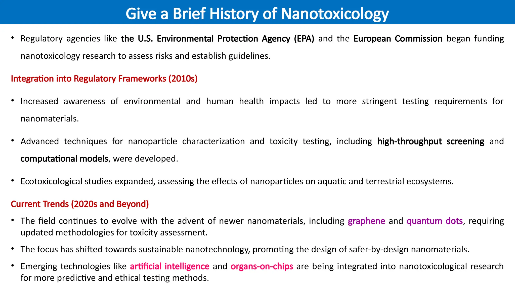 Introduction to Nanotoxicology - Nanotechnology | PPTX