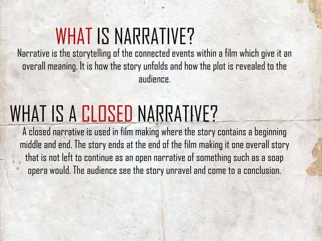 Introduction to Narrative | PPTX
