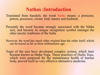 Introduction to nath yoga drdo | PPT