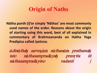 Introduction to nath yoga drdo | PPT