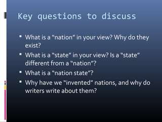 Introduction to Nation States | PPT
