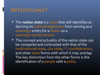 Introduction to Nation States | PPT