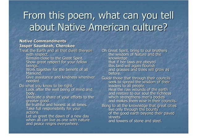 Introduction To Native American Literature | PDF
