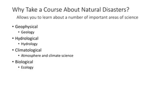 Introduction to natural disasters | PPTX