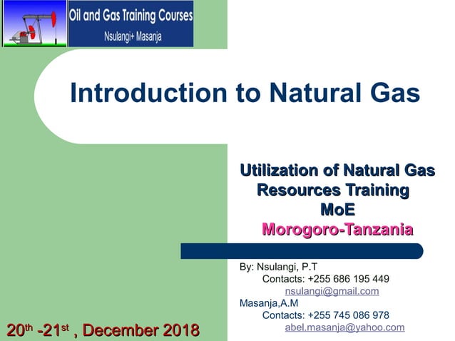 Introduction to Natural Gas -NG | PPT | Chemistry | Science