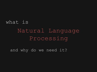 Introduction to Natural Language Processing | PPT