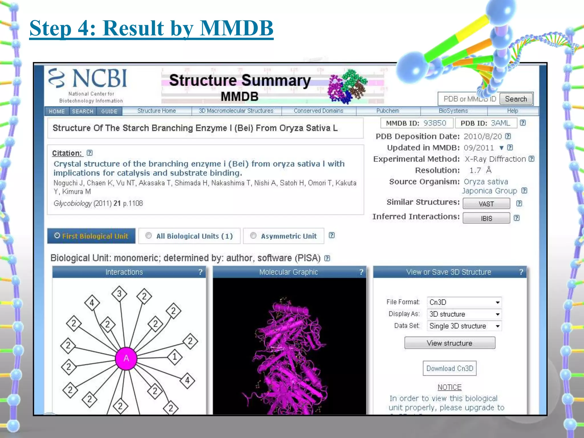 Introduction To Ncbi Pptx Databases Computer Software And