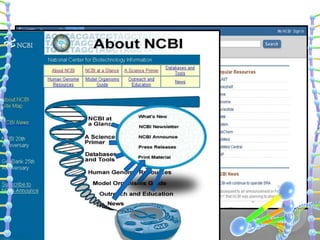 Introduction to NCBI | PPTX