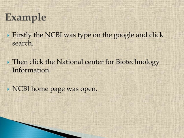 Introduction to ncbi, embl, ddbj | PPTX