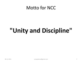 Introduction to National Cadet Corps | PPTX