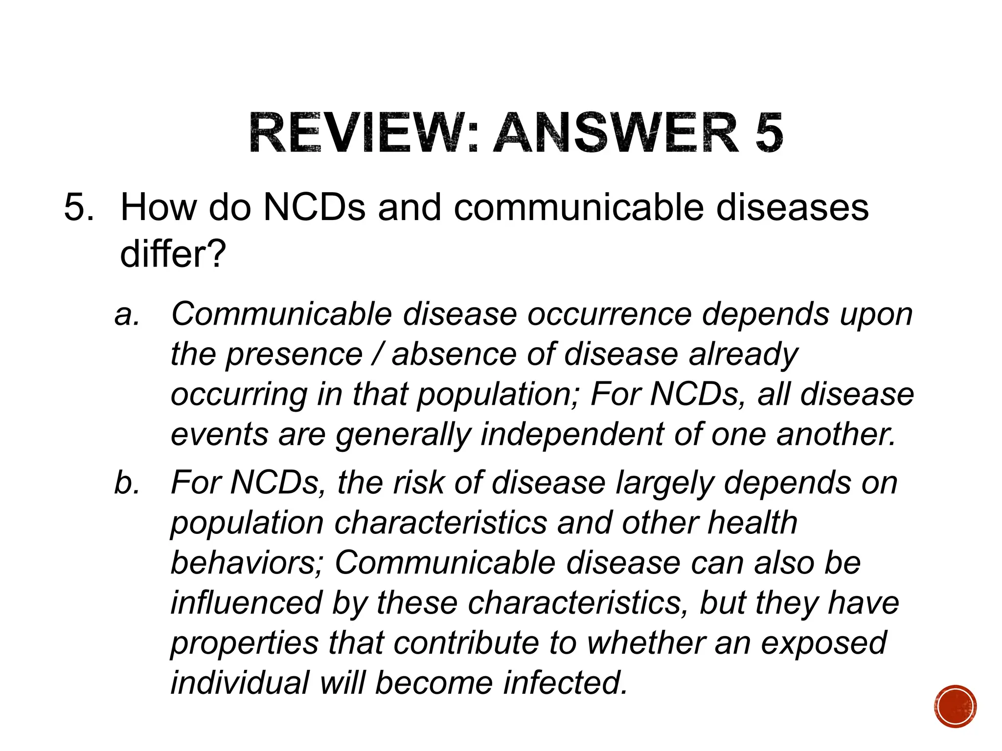 Non-Communicable Diseases and National Health Program (NCD) | PPT