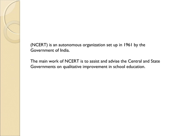 Introduction to ncert | PPT | Educational Assessment | Education