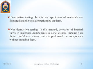 Introduction to ndt | PPTX