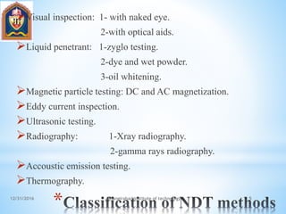 Introduction to ndt | PPTX