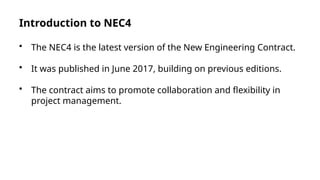 Introduction To NEC4 for Engineering Students.pptx