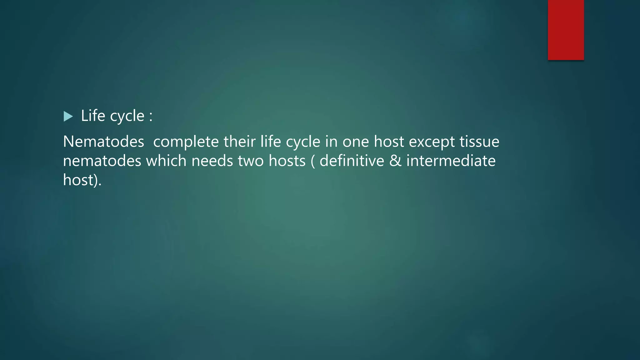 Introduction to nematodes | PPTX