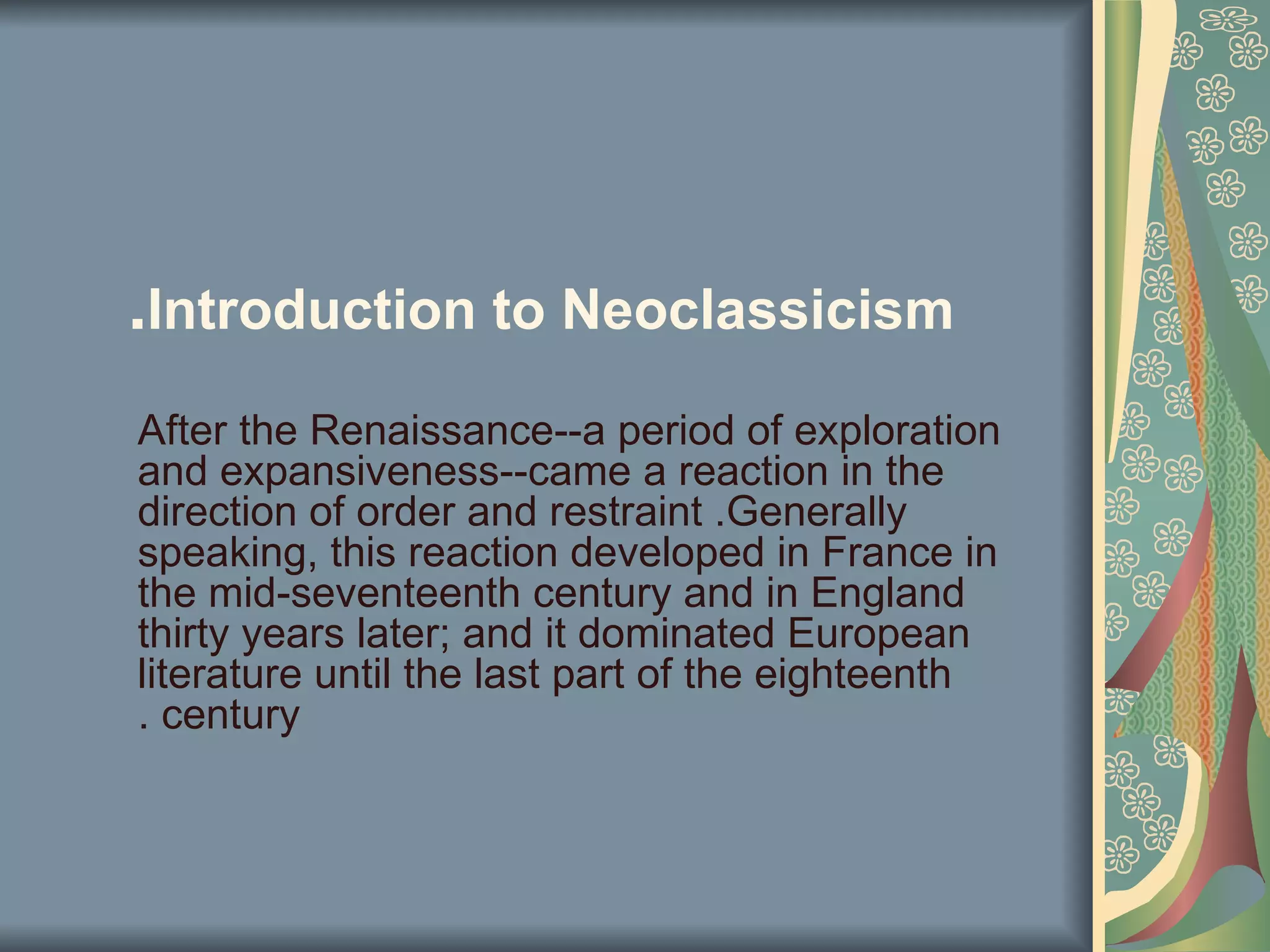 Introduction to neoclassicism | PPT | Modern Art | Fine Art